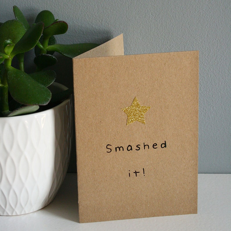 Smashed It Ceramic Coaster Congratulations Celebration Gift - Etsy