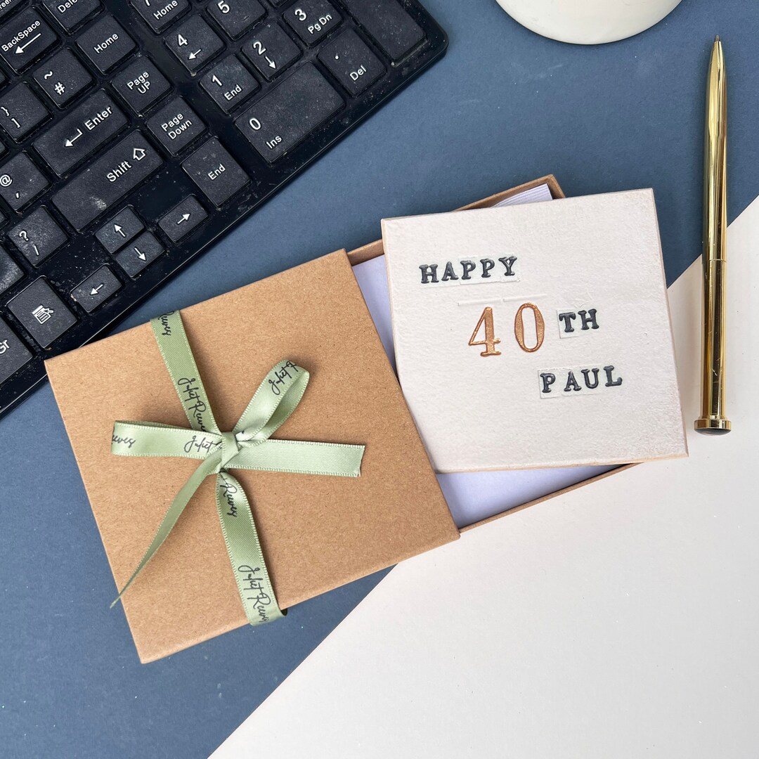 Personalised Milestone Birthday Coaster, Milestone Birthday Gift With ...