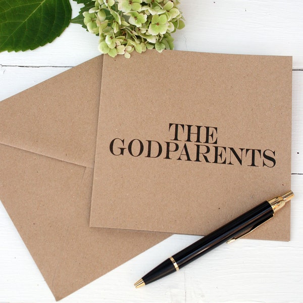 Godparents Card - Etsy UK