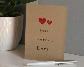 Best Brother Ever Card | Etsy