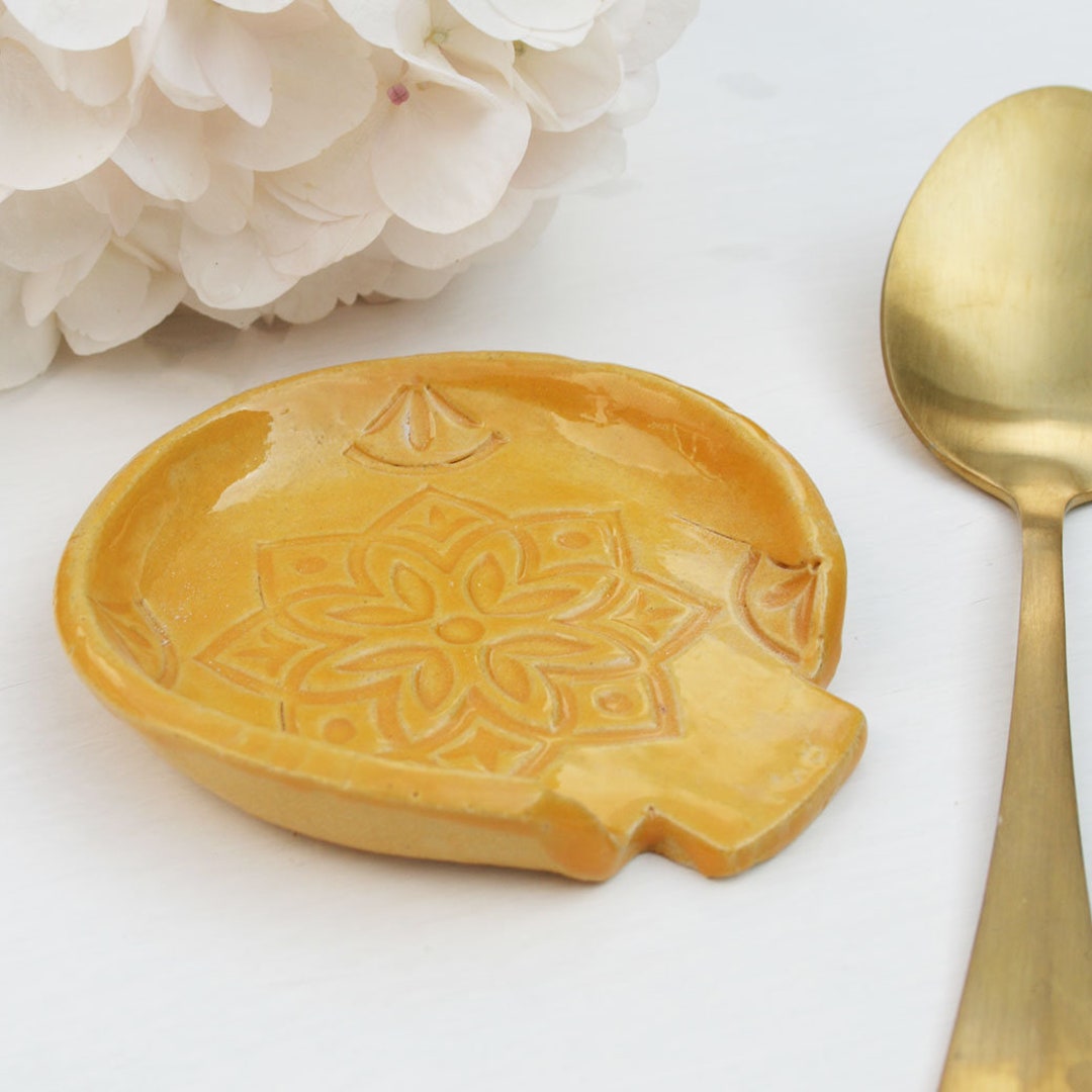 Moroccan Style Mustard Spoon Rest - Etsy