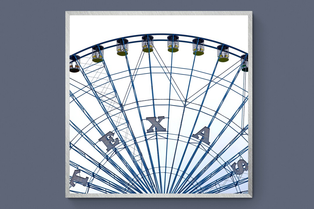 Photo Print | State Fair of Texas Dallas Ferris Wheel Star Geometric ...
