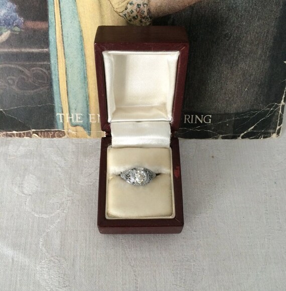 vintage ring box 1950s - Gem