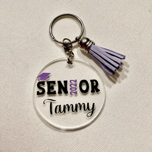 Personalized Senior Class of 2022 Keychain Graduation Key Chain Senior ...