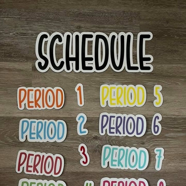 Classroom Magnets Schedule - Etsy
