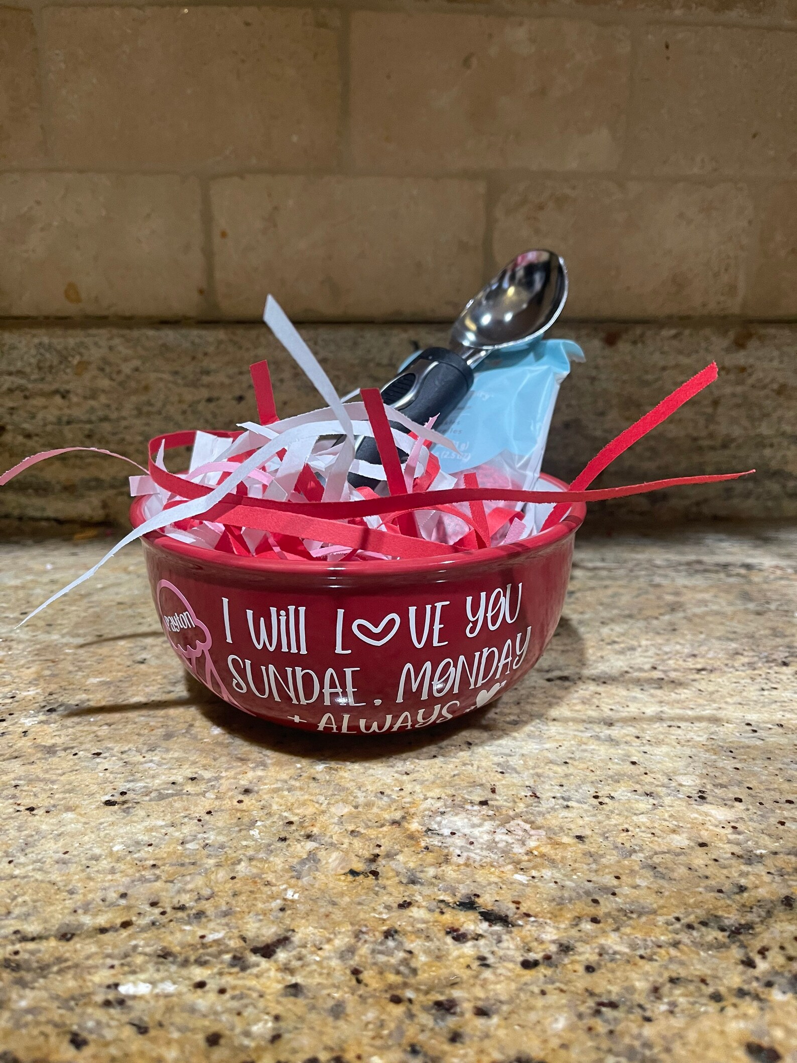I Will Love You Sundae Monday and Always Ice Cream Bowl - Etsy