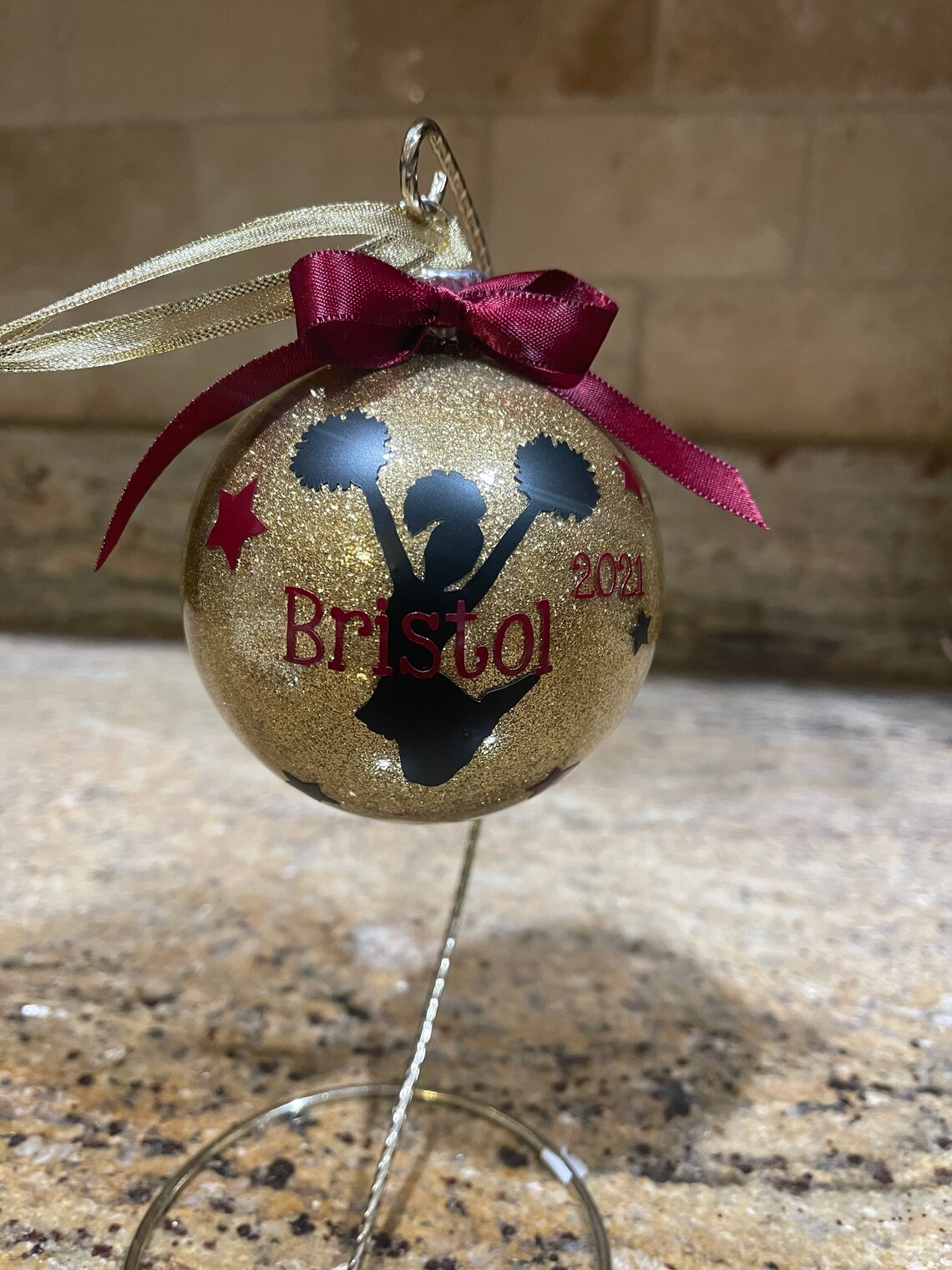 Cheerleader Ornament Personalized Cheer Ornament Cheerleader - Etsy