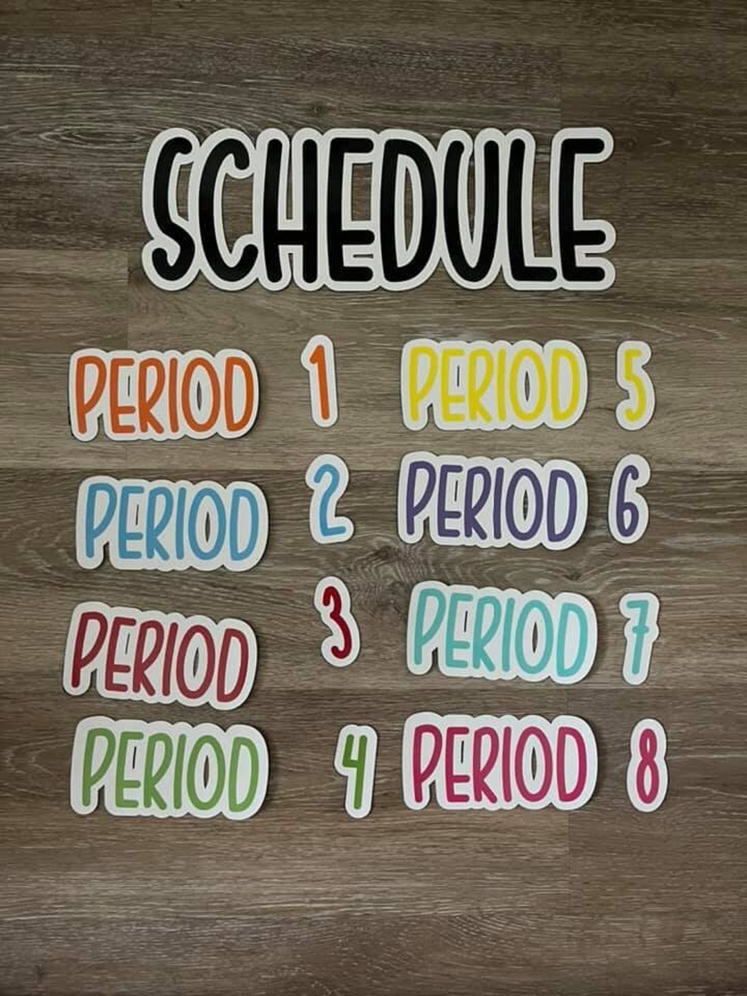 Classroom Schedule Magnets | Teacher Schedule Magnets | Classroom White ...