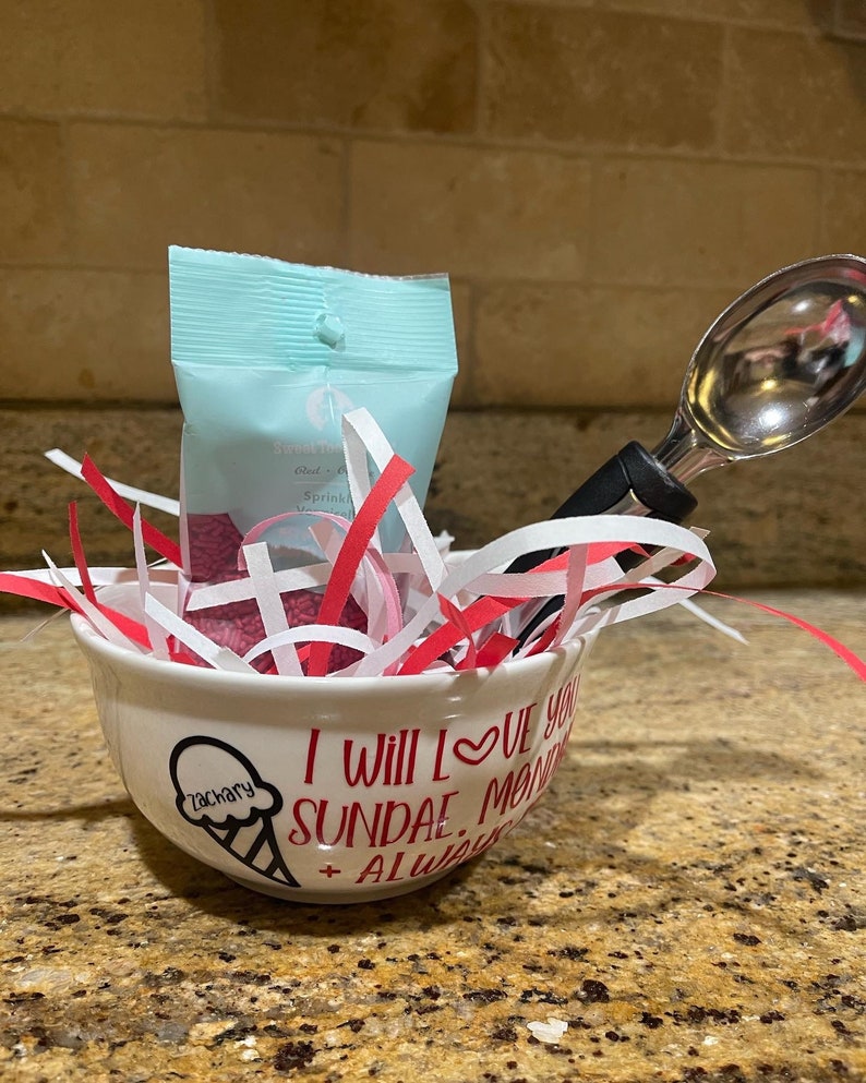 I Will Love You Sundae Monday and Always Ice Cream Bowl - Etsy