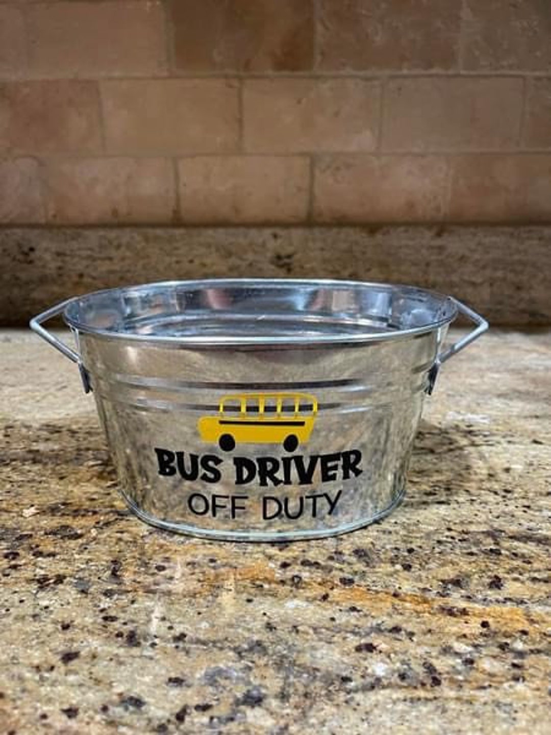 Bus Driver off Duty Bucket, Bus Driver End of the Year Gift, Bus Driver ...