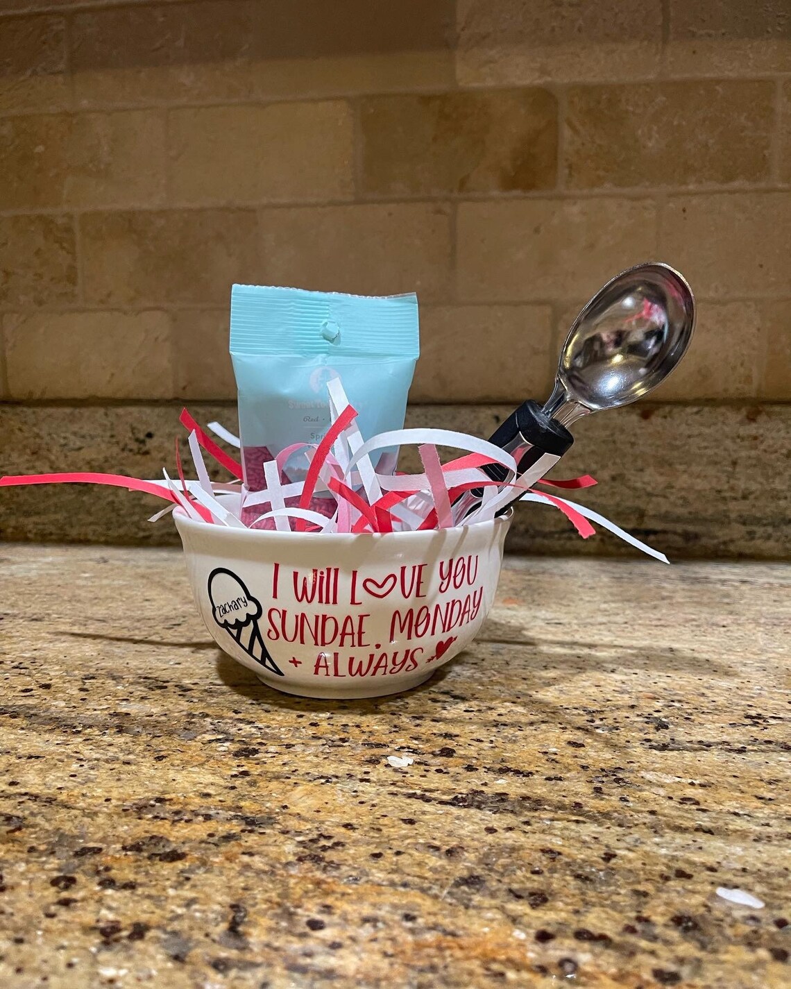 I Will Love You Sundae Monday and Always Ice Cream Bowl - Etsy