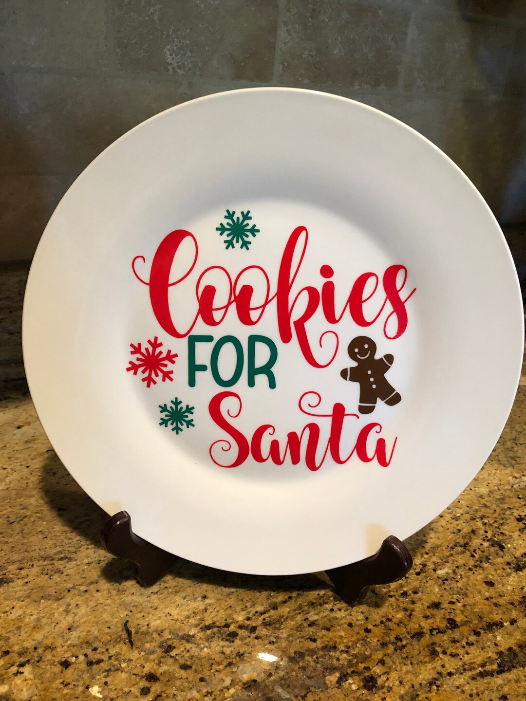 Cookies for Santa Plate | Christmas Cookies for Santa | Personalized ...