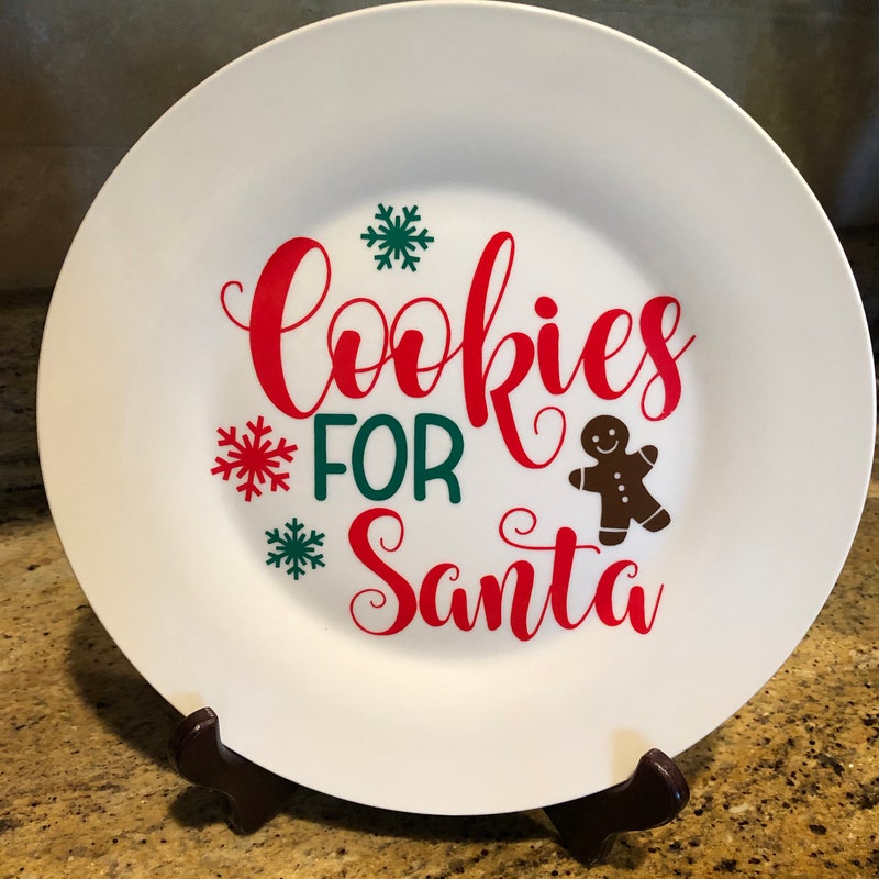 Santa Plate - Etsy