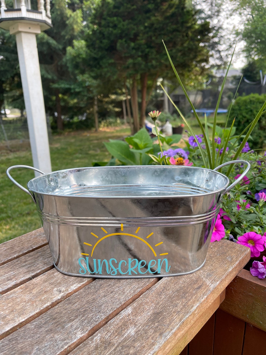 Outdoor Sunscreen Bucket, Outdoor Storage Buckets, Backyard Storage ...