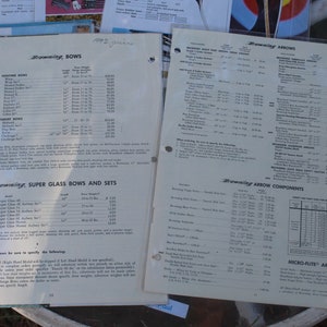 Original 1970s Browning Archery Catalog Pages With Bows - Etsy