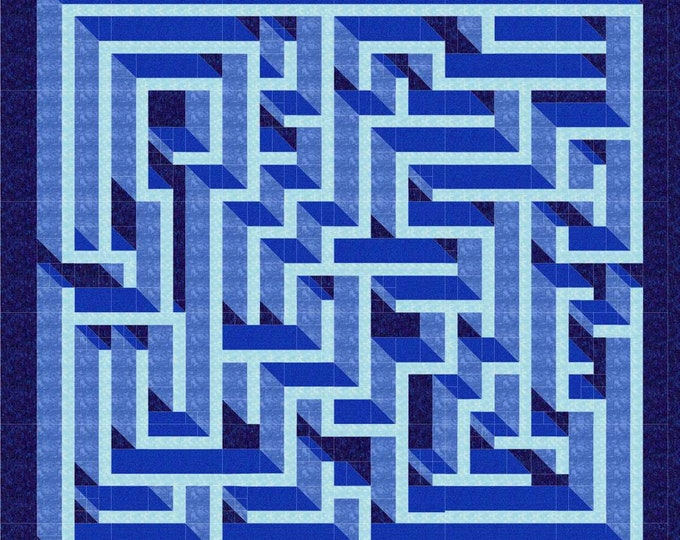 3D Maze Quilt Pattern. Detailed, Full Color, 27 Pages. - Etsy