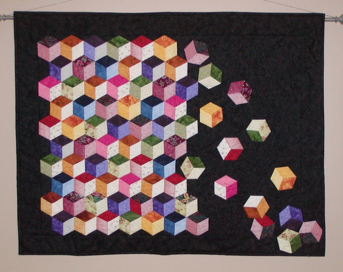 The Cubes Quilt Pattern - Etsy
