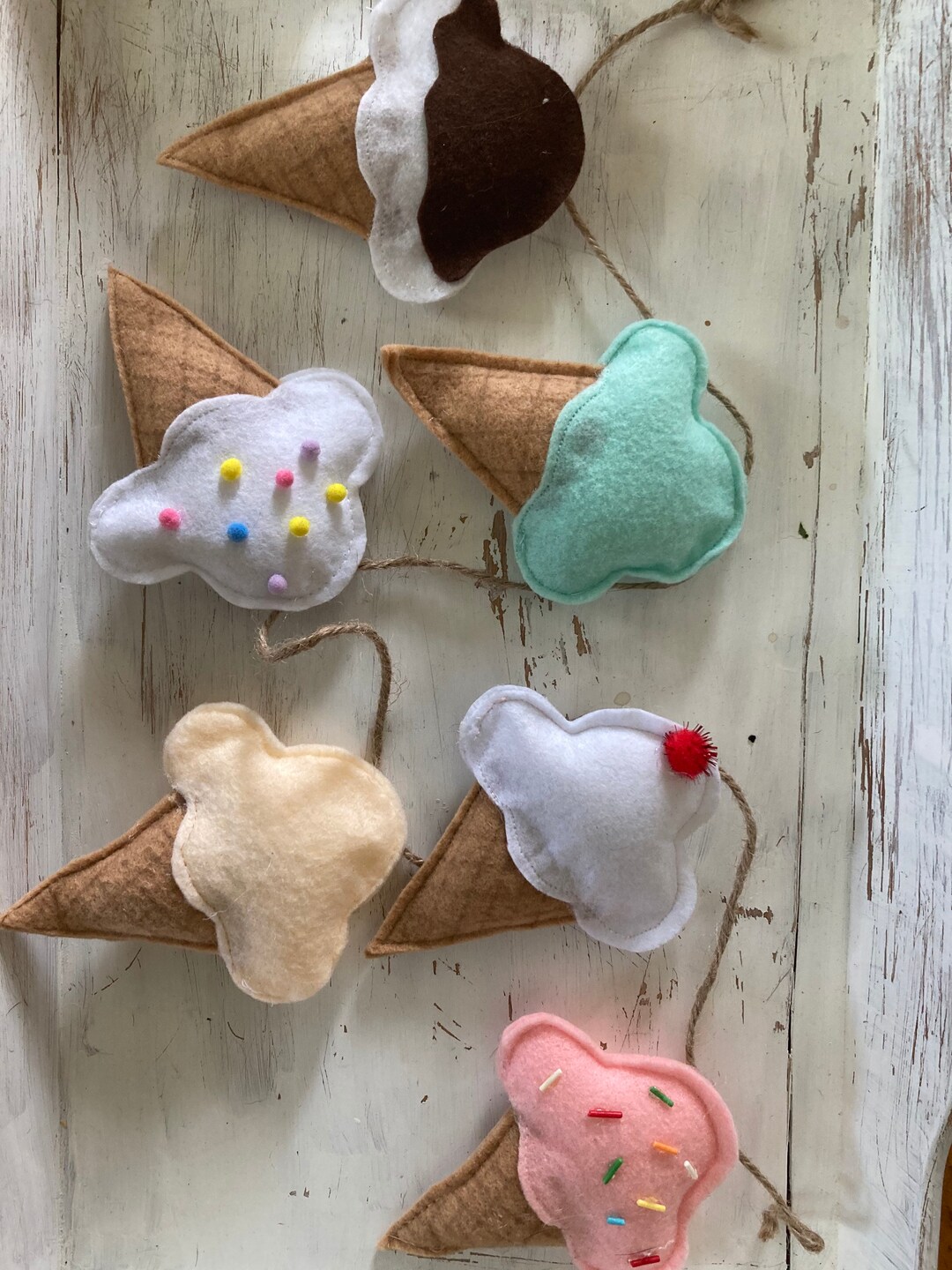 Ice Cream Cone Garland - Etsy