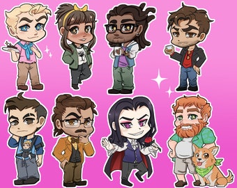Dream Daddy Robert Damien Craig Joseph Mat Hugo Brian Amanda