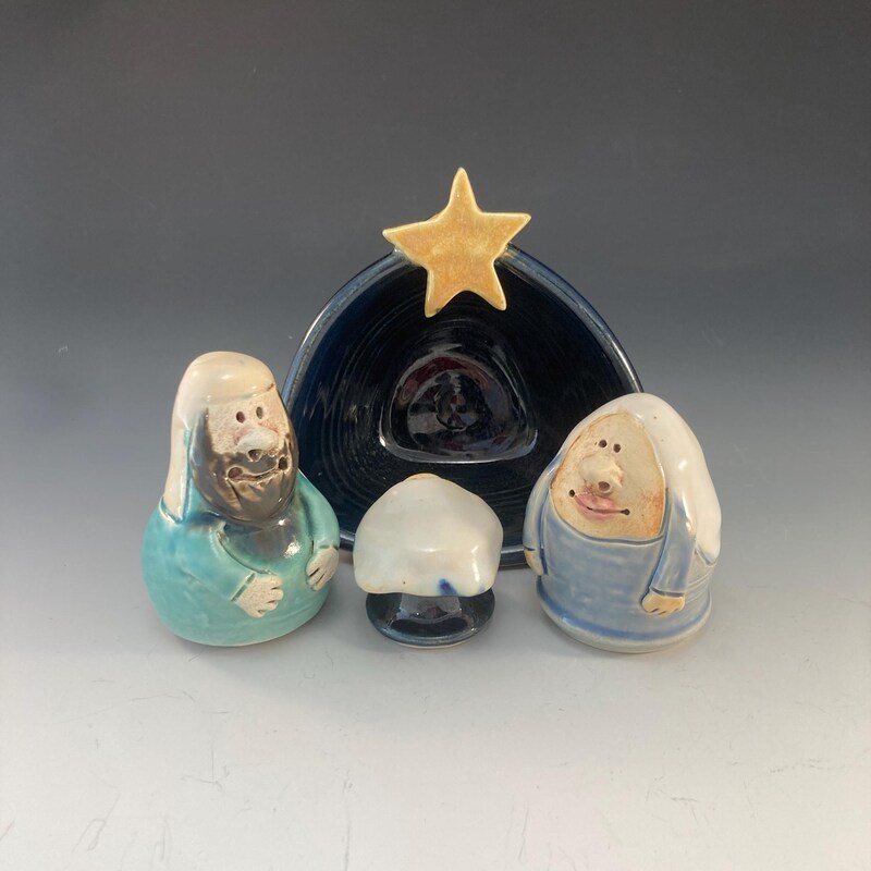 Ceramic Nativity Set - Etsy