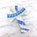 First Communion, Mosaic Wall Cross, Gray Blue, 9x6 Decorative Cross for ...
