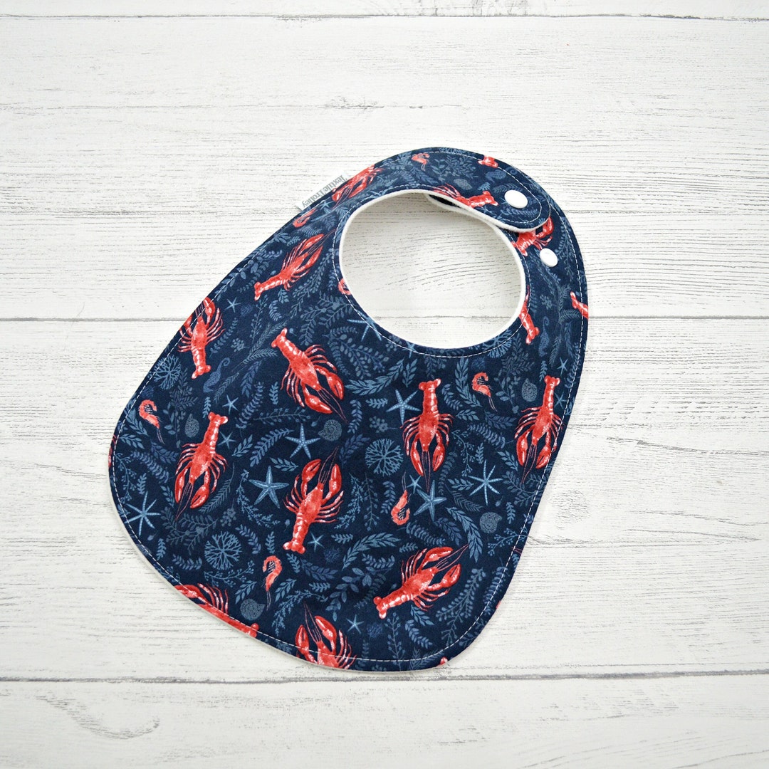 Baby Bibs, Lobster Bib, Ocean Life, Under the Sea, Nautical, Modern Bib ...