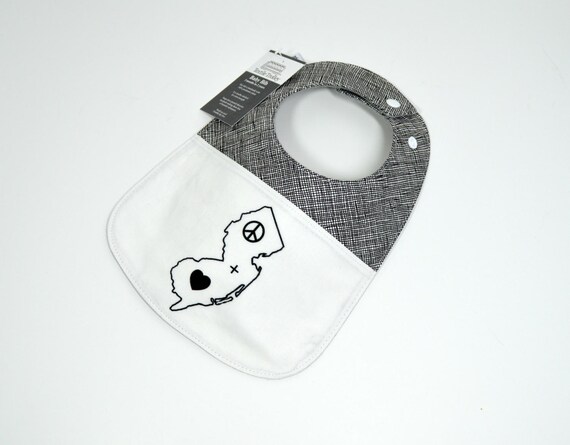Items similar to Baby Bib, Gender Neutral bib, ORIGINAL design, Unique ...