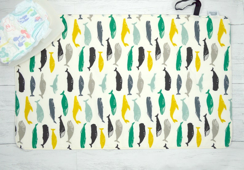 Baby Change mat diaper changing mat whale baby gift travel | Etsy