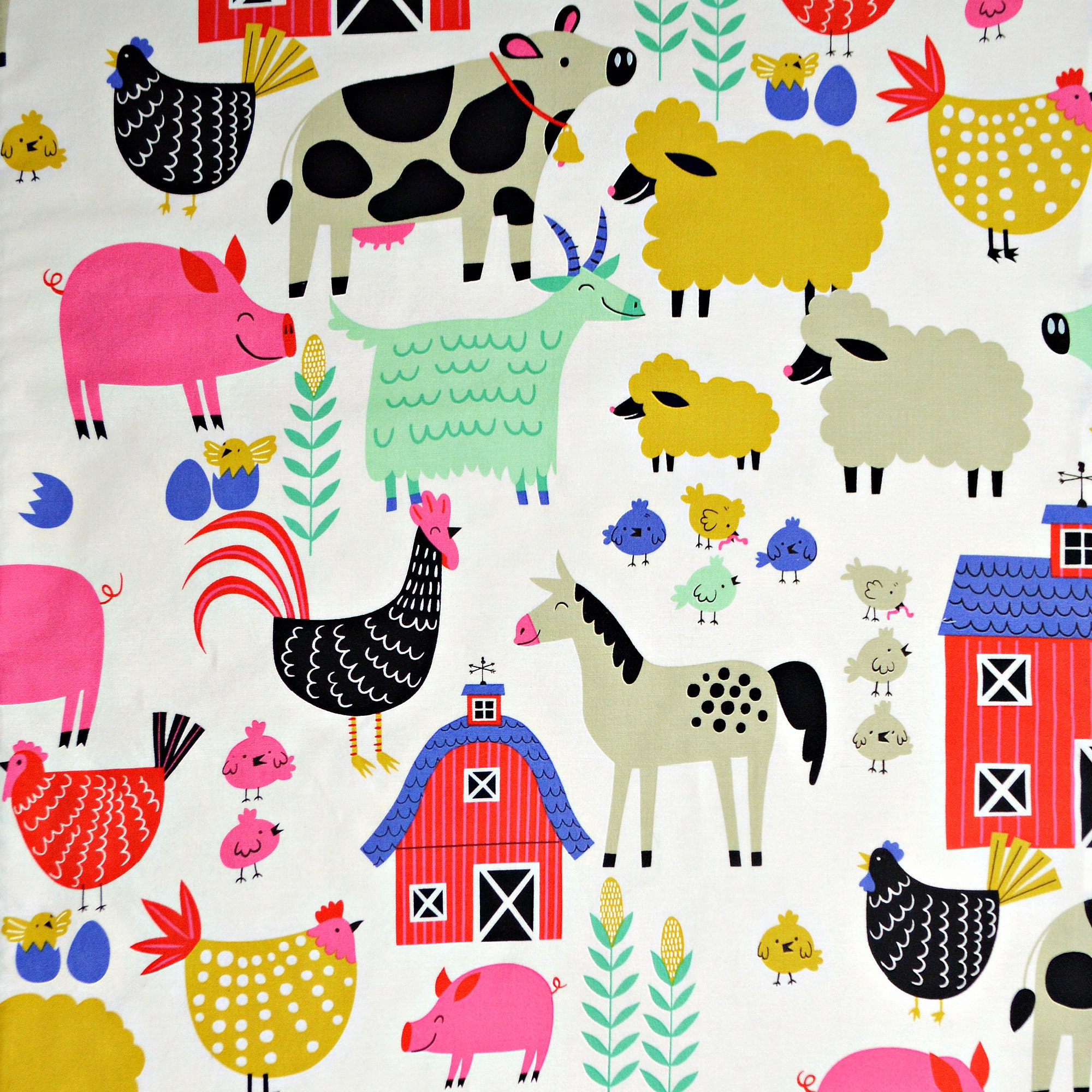 Farm Animal Washcloths: Reusable Cotton Baby Wipes, Set of 4 - Etsy