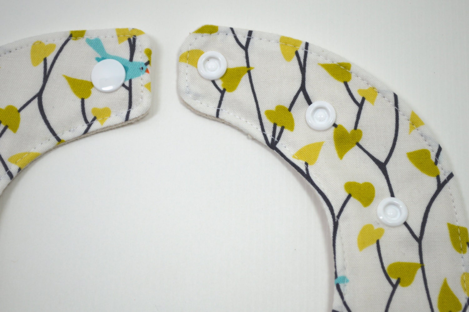 Organic Bib Organic Baby Bib Bird Leaves Animal Nature - Etsy