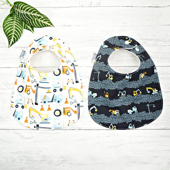 Baby Bibs Bib Construction Vehicle Bib Trucks Bib Cement | Etsy
