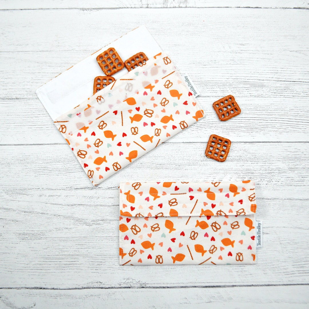 Reusable Snack Bag, Reusable Bag, Snack Bag, Valentine Gift, Eco ...