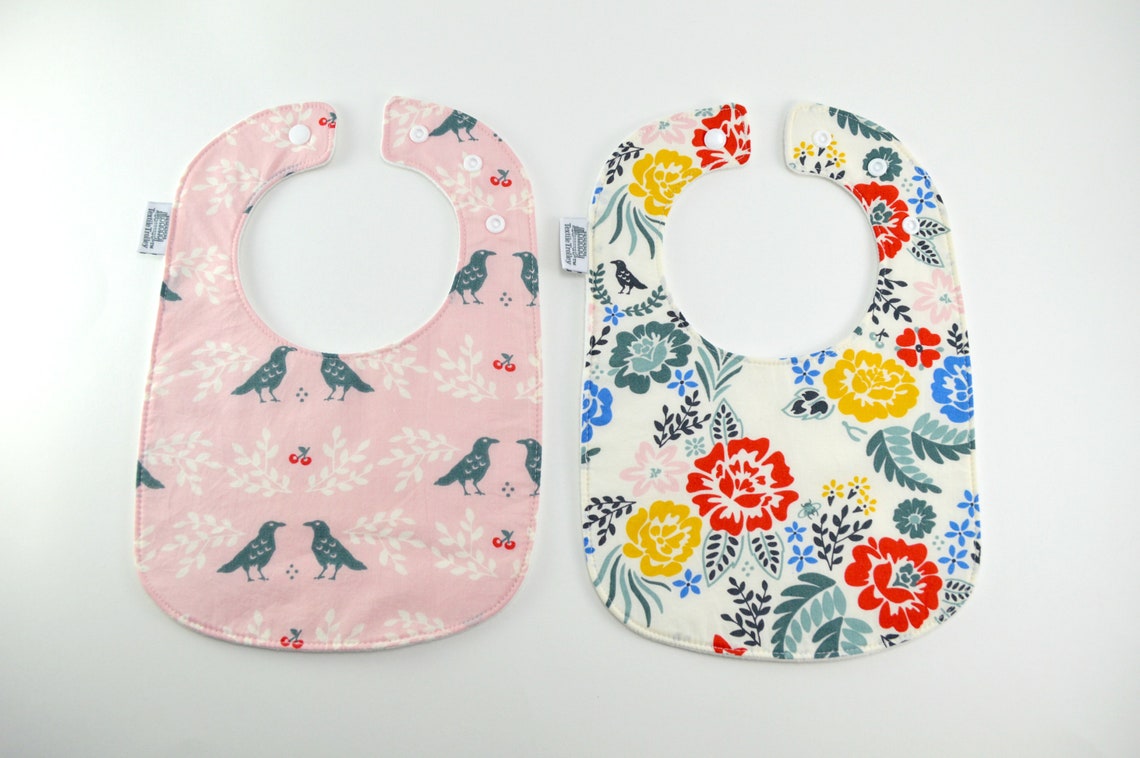 Organic Bib, Organic Baby Bib, Flowers, Organic Floral Bib, Organic ...