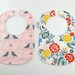 Organic Bib, Organic Baby Bib, Flowers, Organic Floral Bib, Organic ...