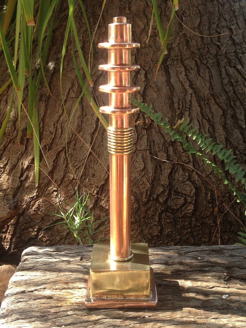 12 Inch Egyptian Style Djed Pillar on Brass Base. Altar Djed | Etsy