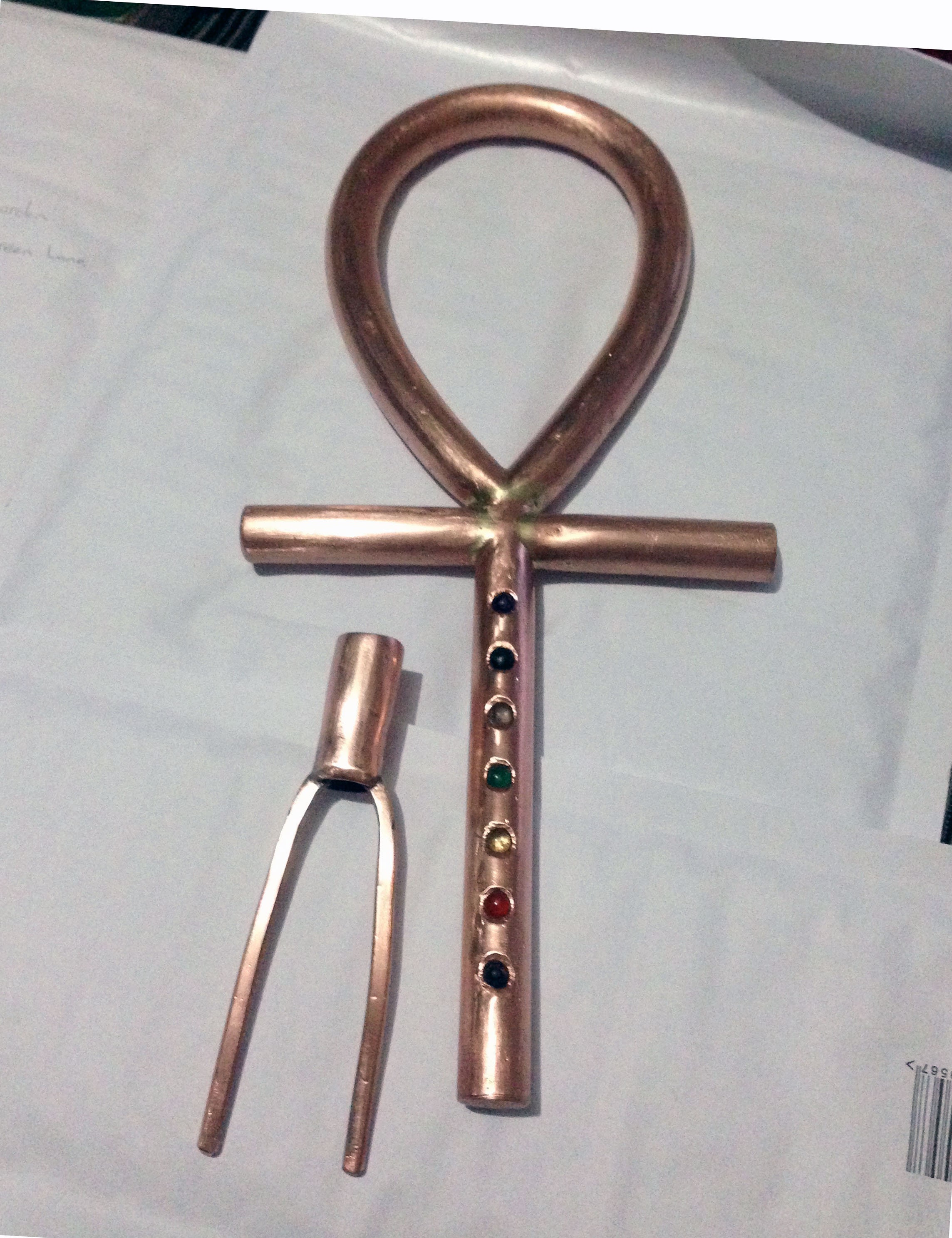 Ankh . Large ankh. Solid copper healing 9 inch Ankh with | Etsy