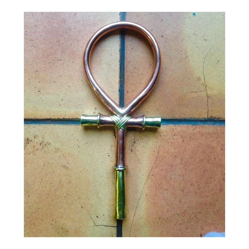Copper and brass Ankh . Large ankh. special personal healing | Etsy