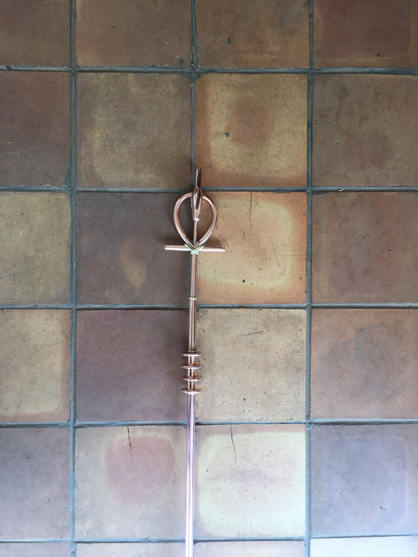 Small Ankh and Was staff. Ceremonial 15 inch tall ankh staff | Etsy