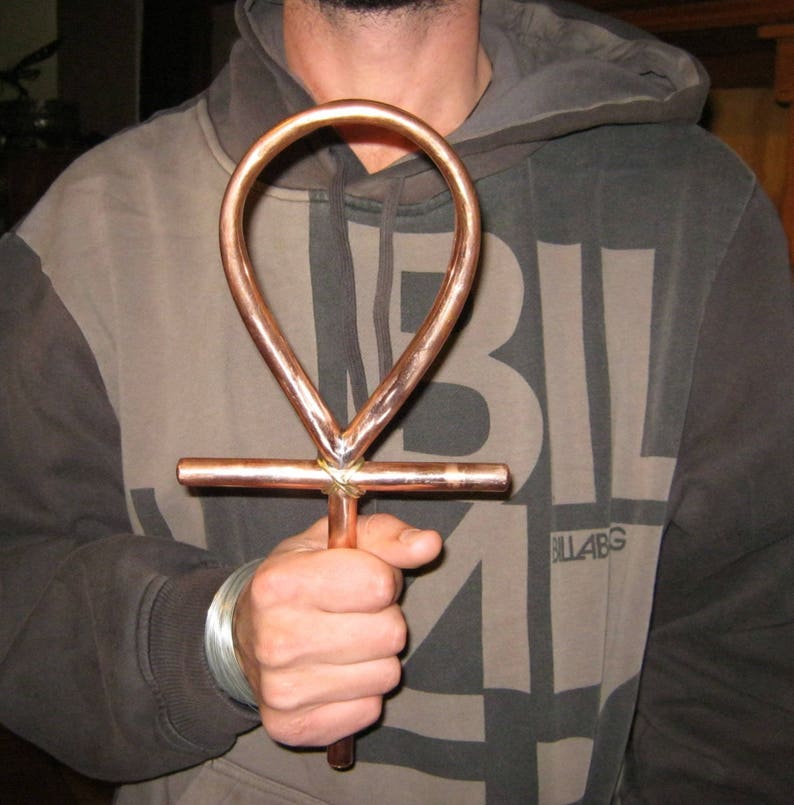 Copper Ankh .12 inch Large ankh. Simple hollow Personal | Etsy