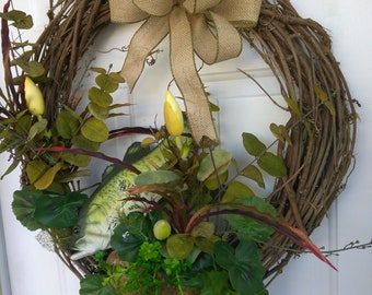 Fish wreath | Etsy