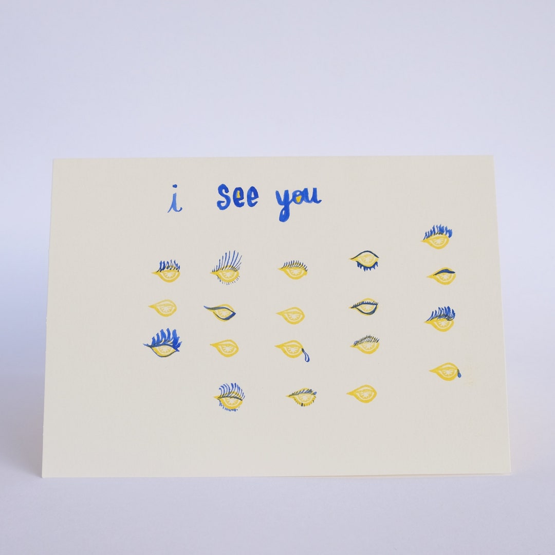 Eye i See You Valentine's Day Greeting Card - Etsy