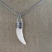 Coyote Tooth Pendant Necklace Animal Bone Spirit Animal Chain Jewelry ...
