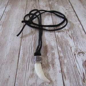 Coyote Tooth Pendant Necklace Animal Bone Spirit Animal Jewelry - Etsy