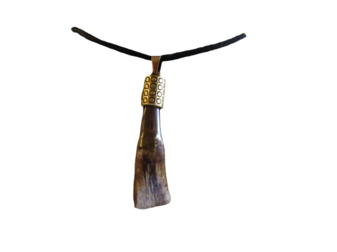 Buffalo Tooth Pendant Animal Tooth Necklace Tribal Spirit Animal ...