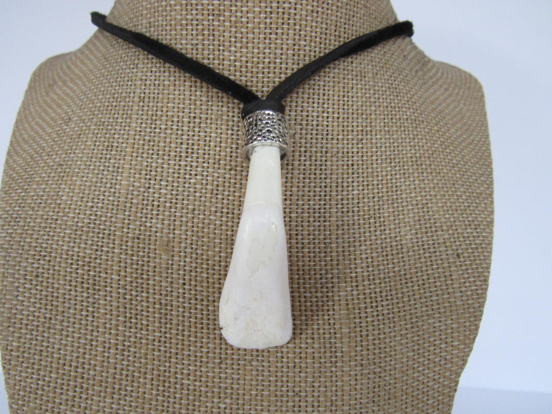 Buffalo Tooth Pendant Animal Tooth Necklace Tribal Spirit Animal ...