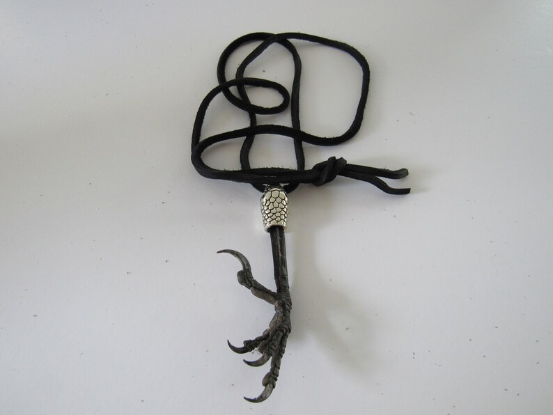 Real Crow Foot/talon Claw Necklace Snake Head Bird Feet Animal - Etsy