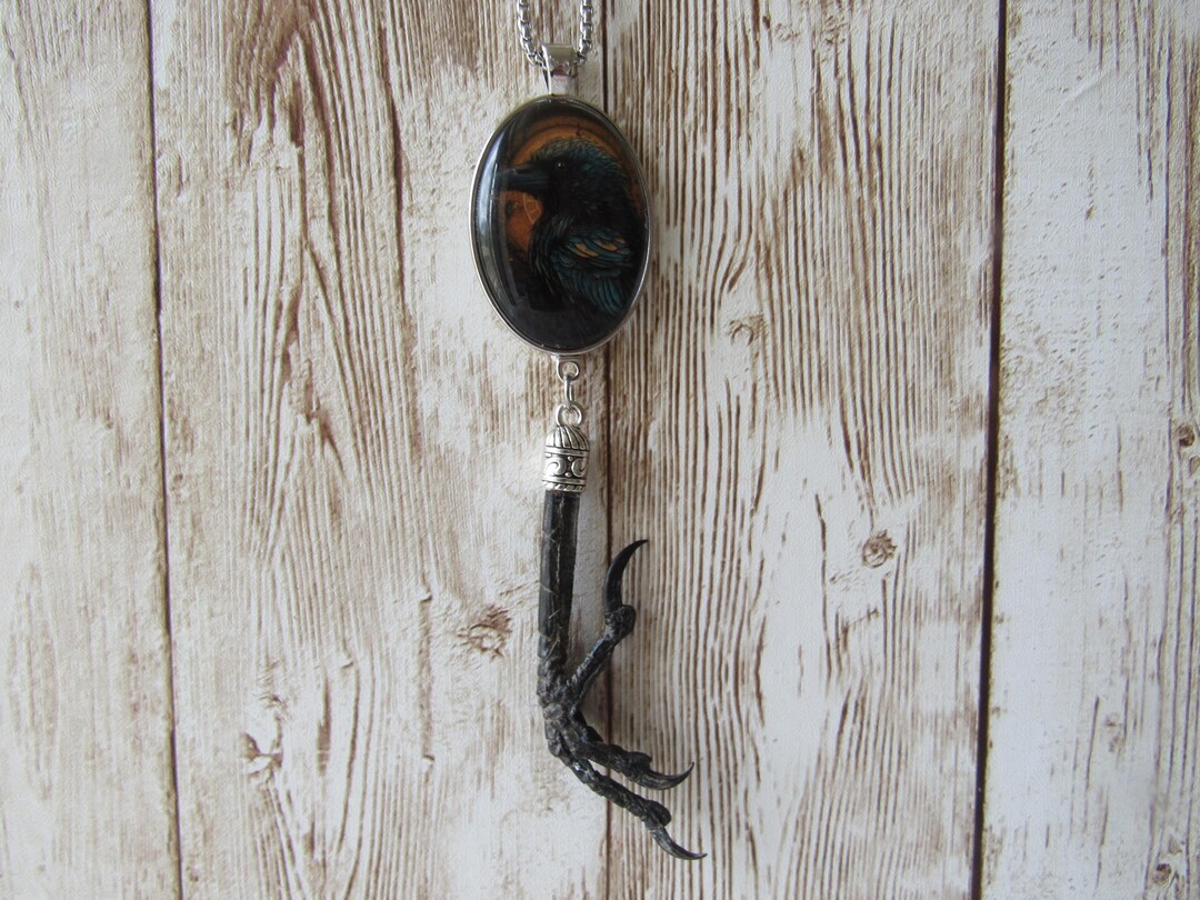 Real Crow Foot/talon Claw Necklace Bird Feet Animal Bone Jewelry N5745 ...
