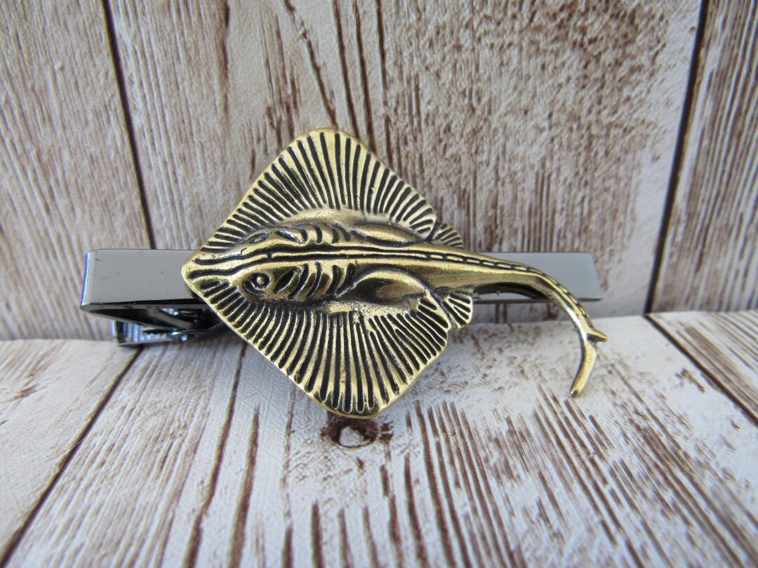 Stingray Manta Tie Bar Tie Clip Ocean Marine Life Gold Jewelry T68 - Etsy
