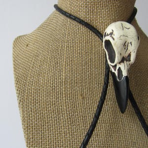 Crow Skull Bolo Tie Necklace Wedding Gothic Tribal Necktie Jewelry ...