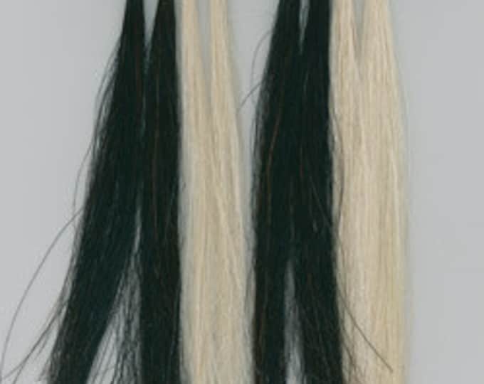 8 Horse Hair Scalp Locks Black or White Native Crafts Tribal Pow Wow ...